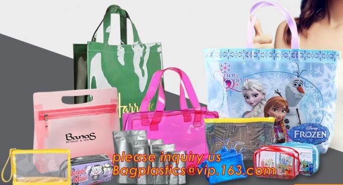 waterproof PVC plastic shopping bag, eco friendly washable plastic PVC ...