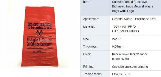 Medical Laboratory Specimen Bag Sterile Biohazard Specimen Envelope