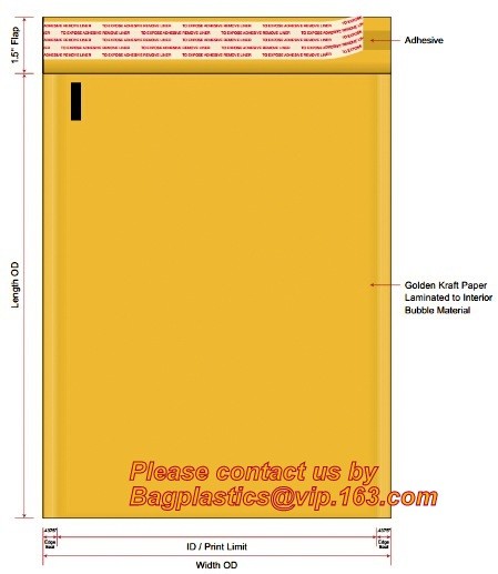 FedEx packing list envelope adhesive tape bag Pressure Sensitive zip ...