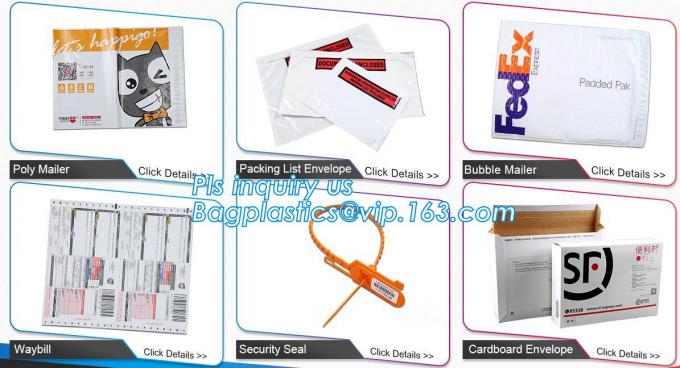 TNT DHL shipping packing list document envelopes, packing list padded ...